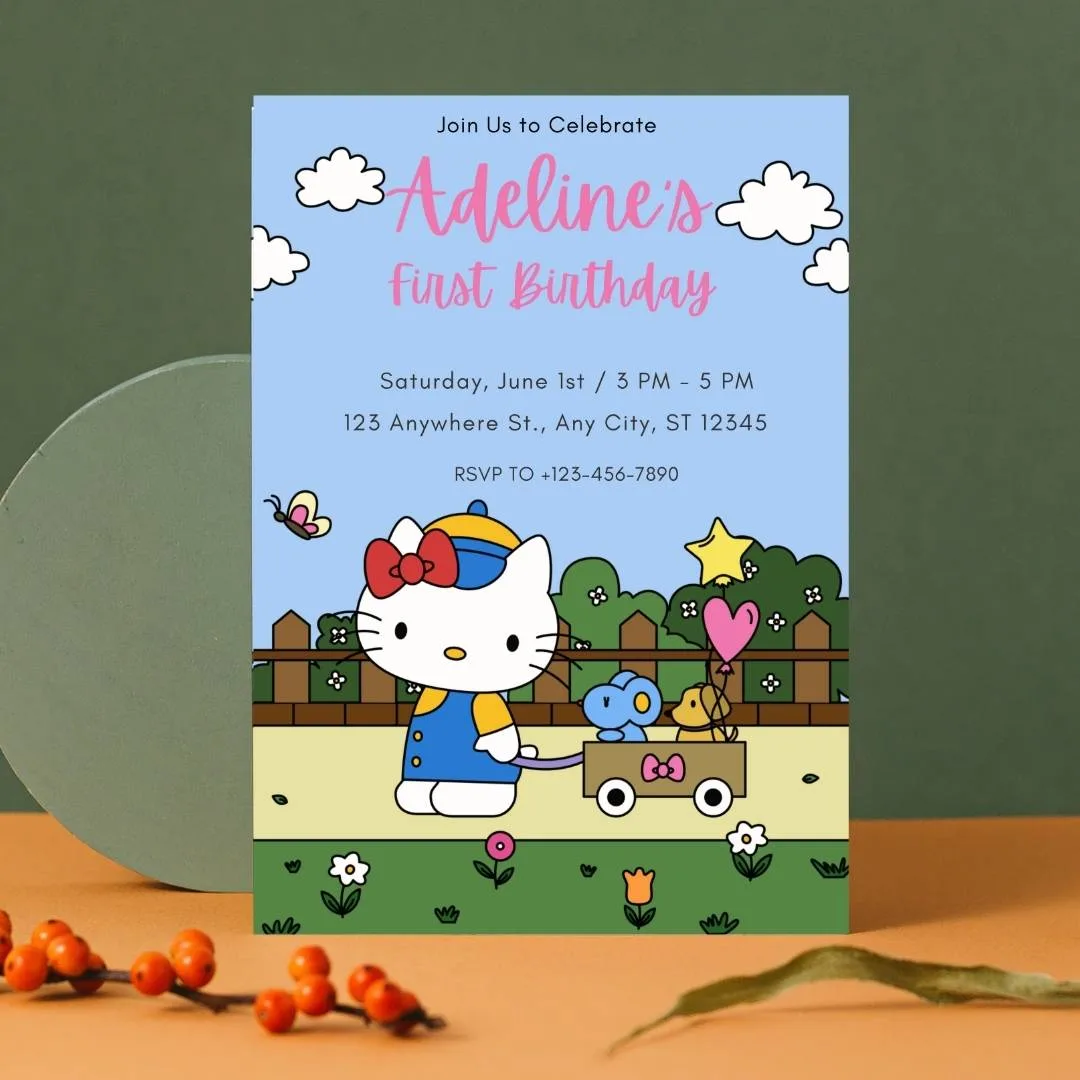 Hello Kitty Birthday Invitation Wording
