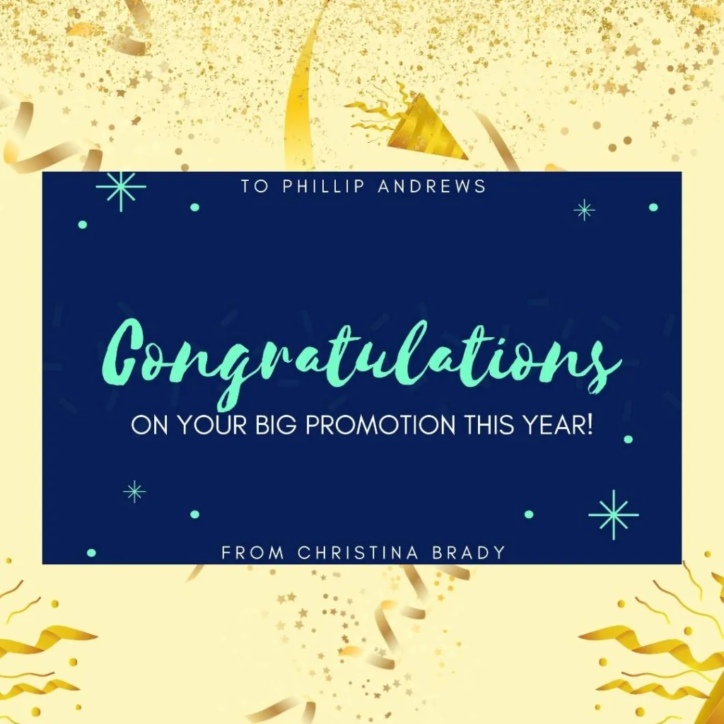 Dark Blue and Neon Green Congratulations Card - DesignGenix