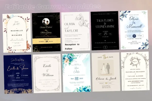 Wedding Invitation Card Pack - DesignGenix