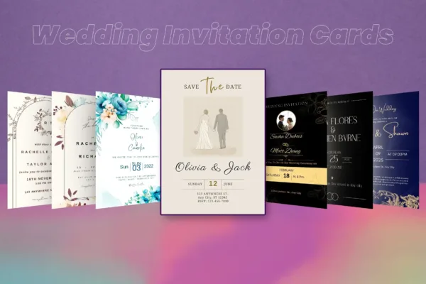 Wedding Invitation Card Pack - DesignGenix